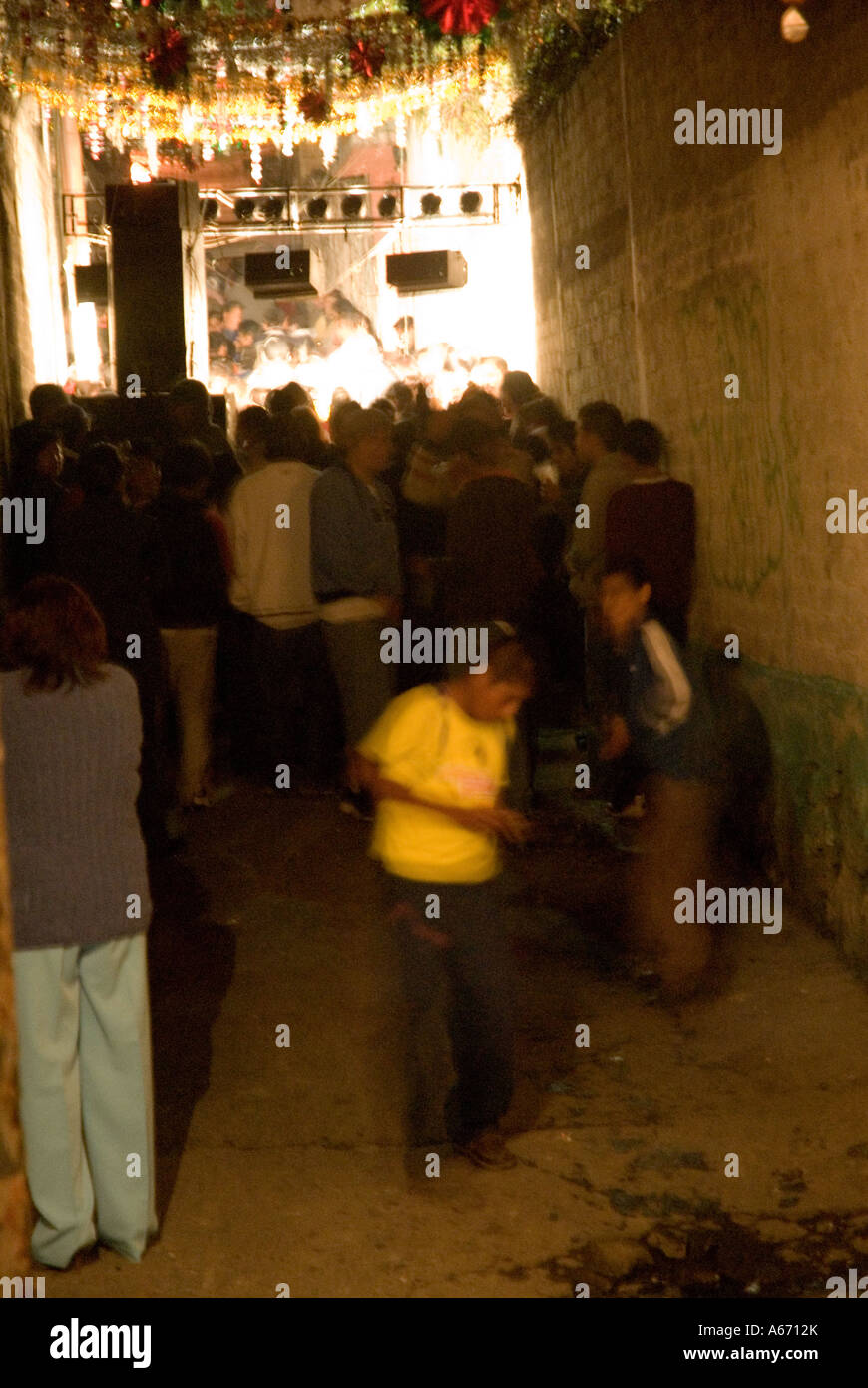 party for the christmas posada - mexico city Stock Photo - Alamy