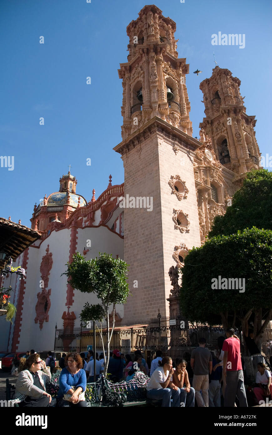 Santa Prisca church - Taxco - Mexico Stock Photo - Alamy