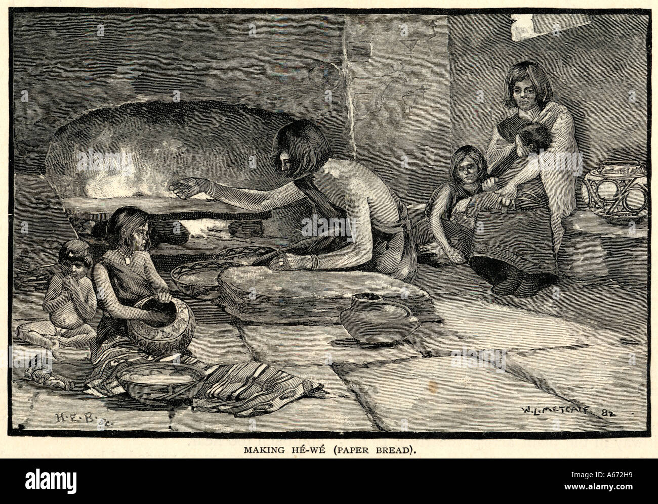 Racial Zuni Bread 1882 Stock Photo - Alamy