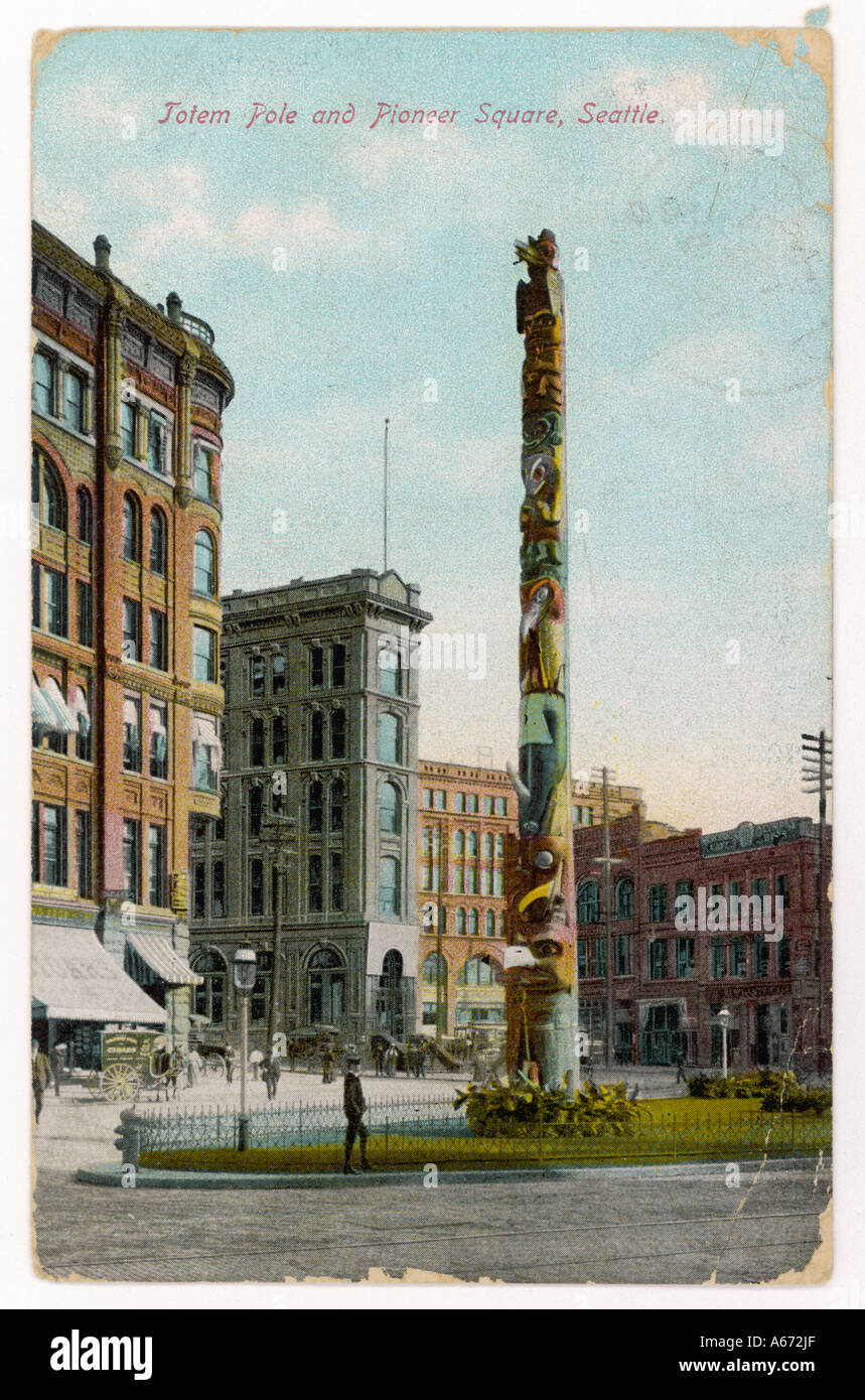 Racial Tlingit Totem Stock Photo - Alamy