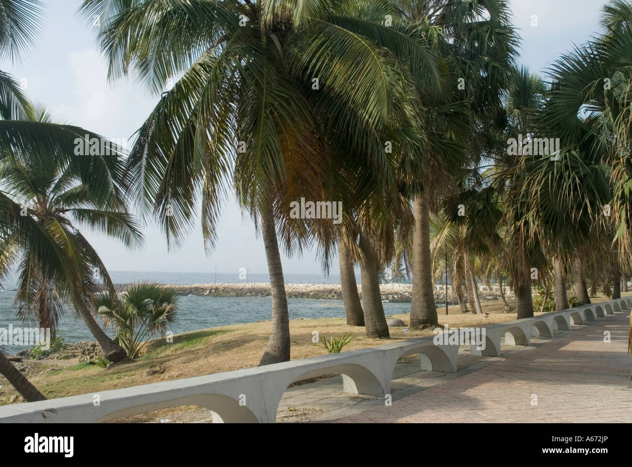 waterfront malecon santo domingo dominican republic road by the sea in ...