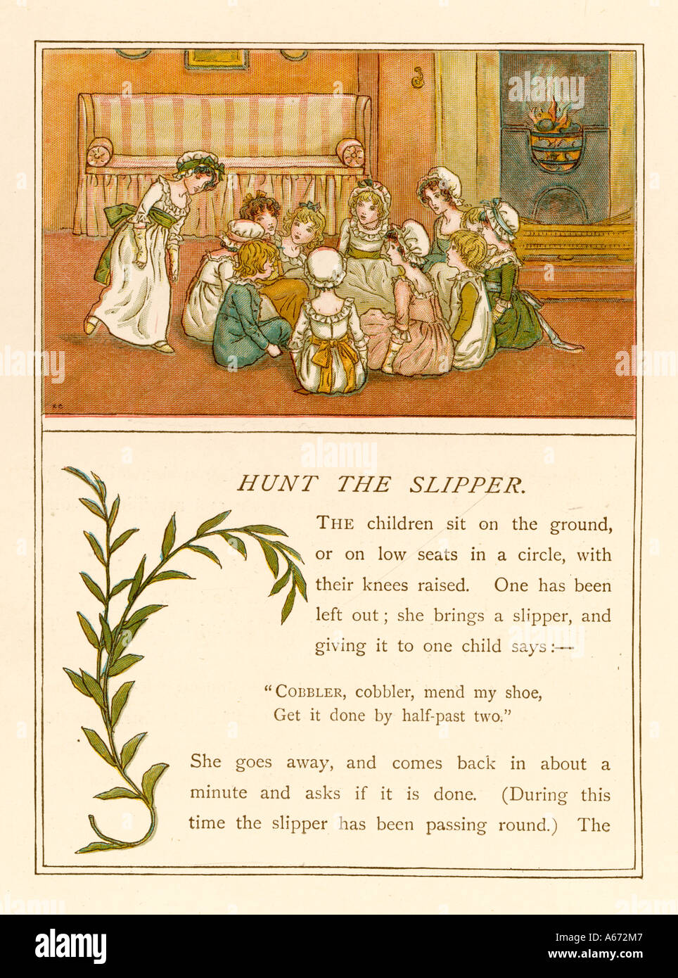 Hunt The Slipper 1889 Stock Photo - Alamy