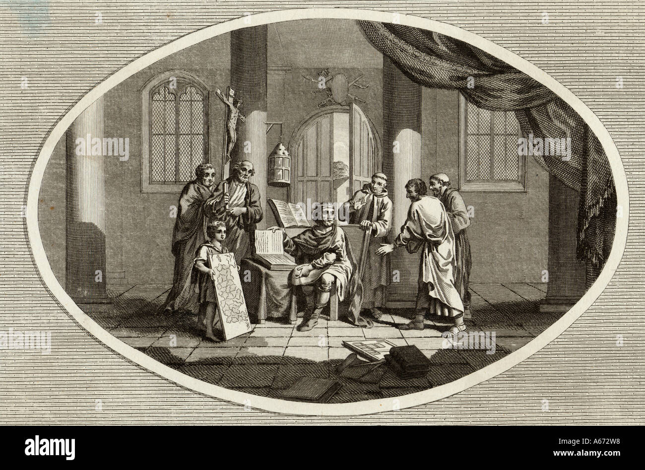 Alfred Making Laws Stock Photo - Alamy