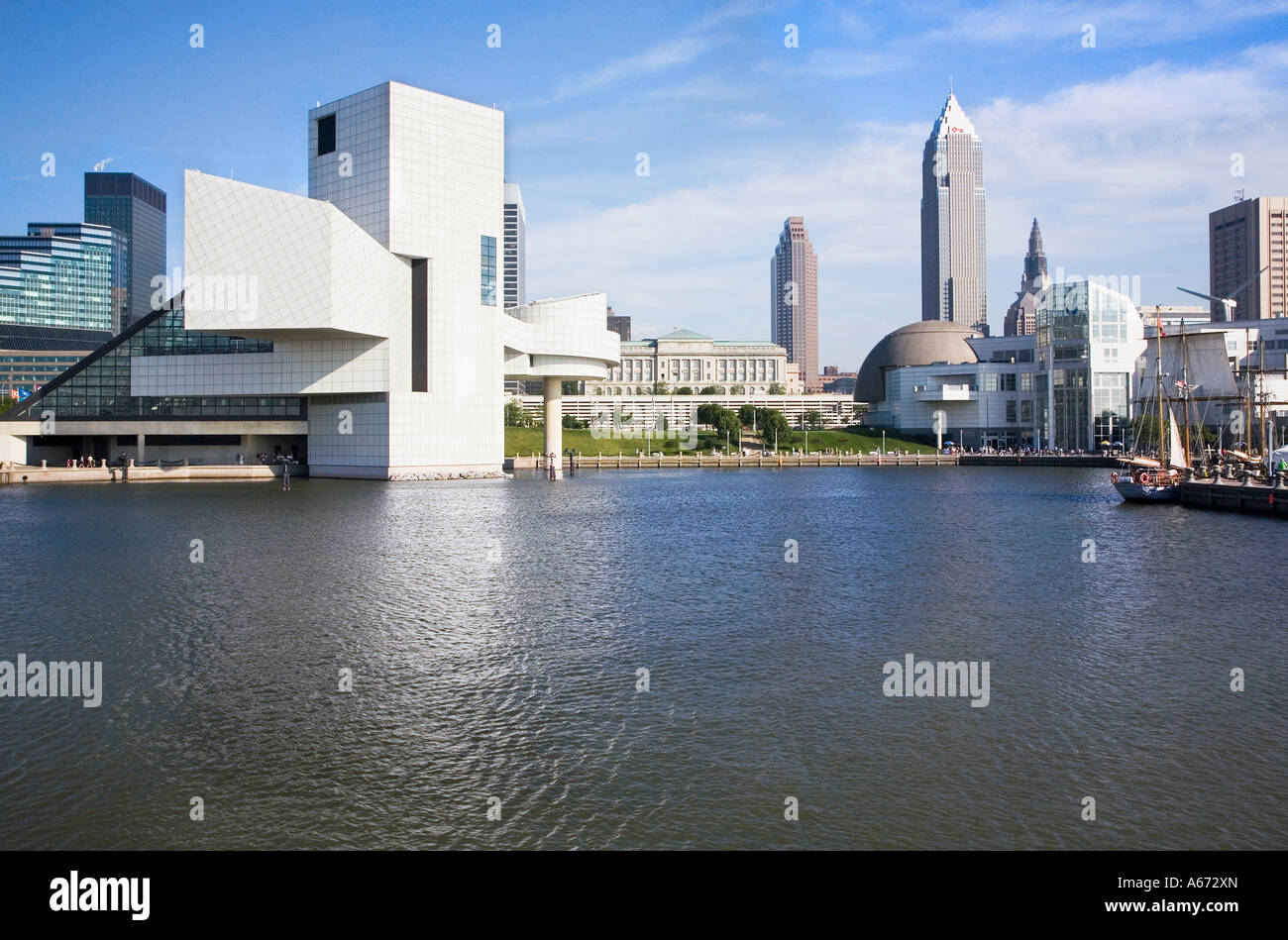 Cleveland Skyline as Viewed from Lake Erie Stock Photo - Alamy