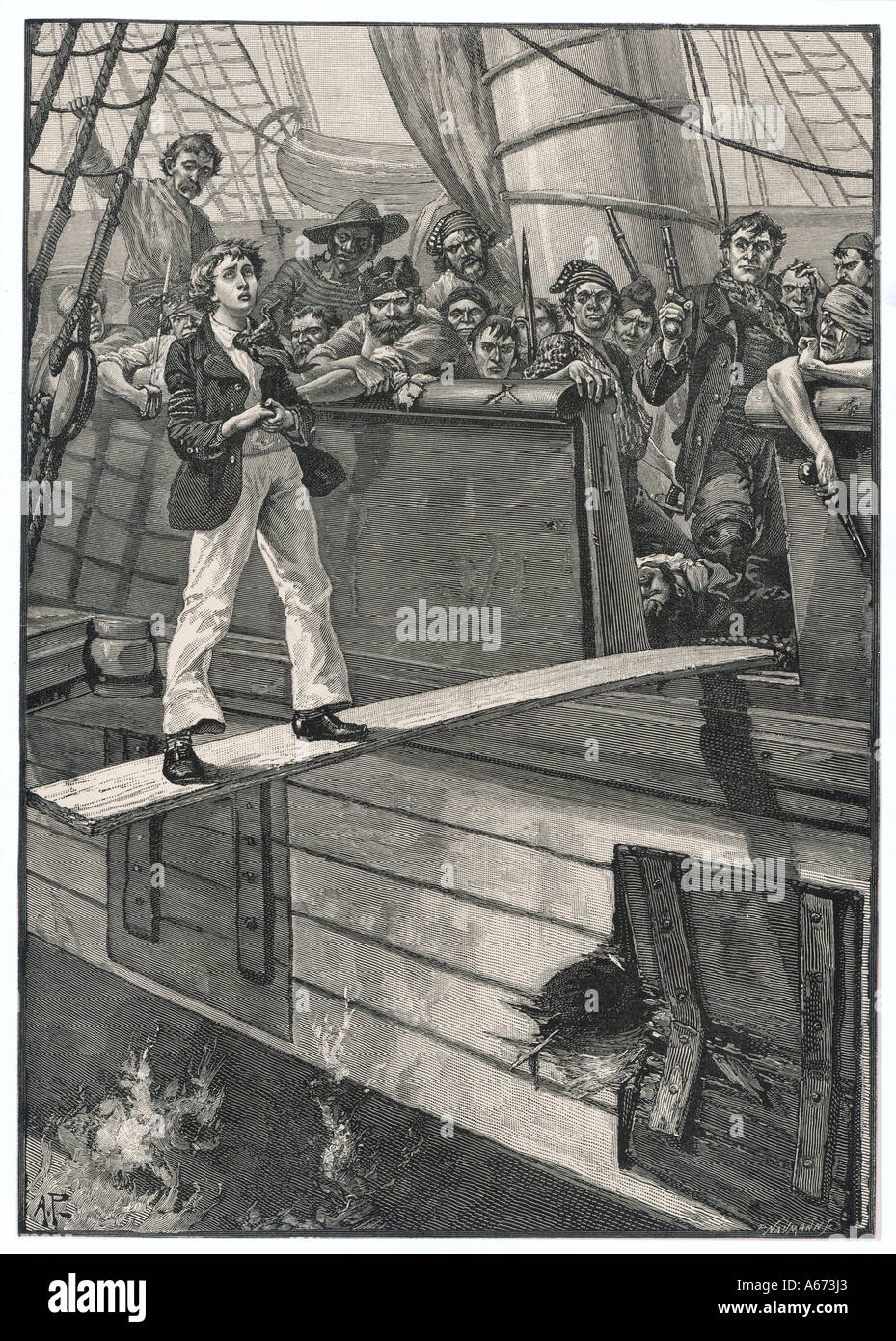 Walking The Plank Stock Photo - Alamy