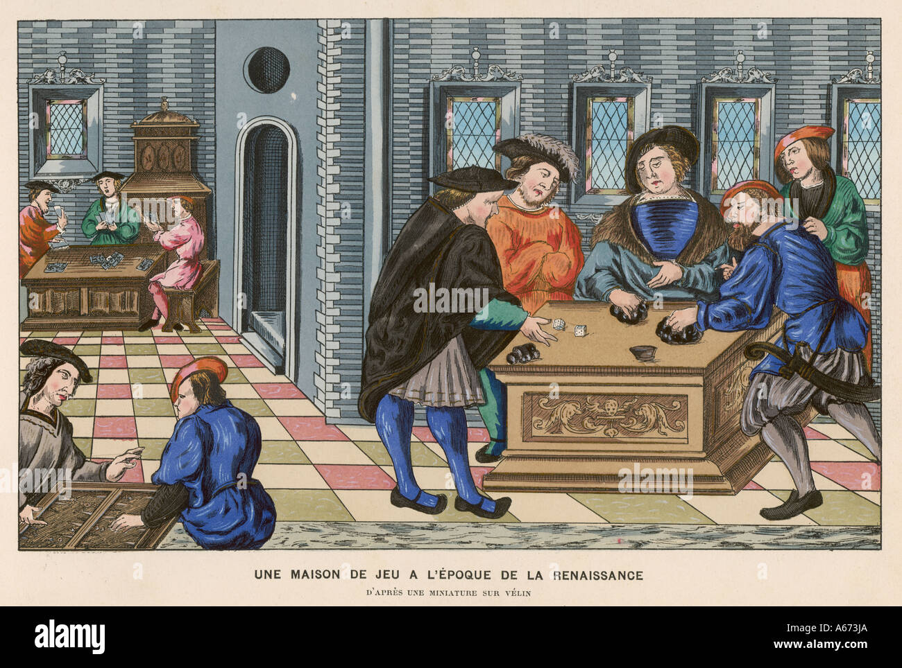 French Gaming House C16 Stock Photo - Alamy