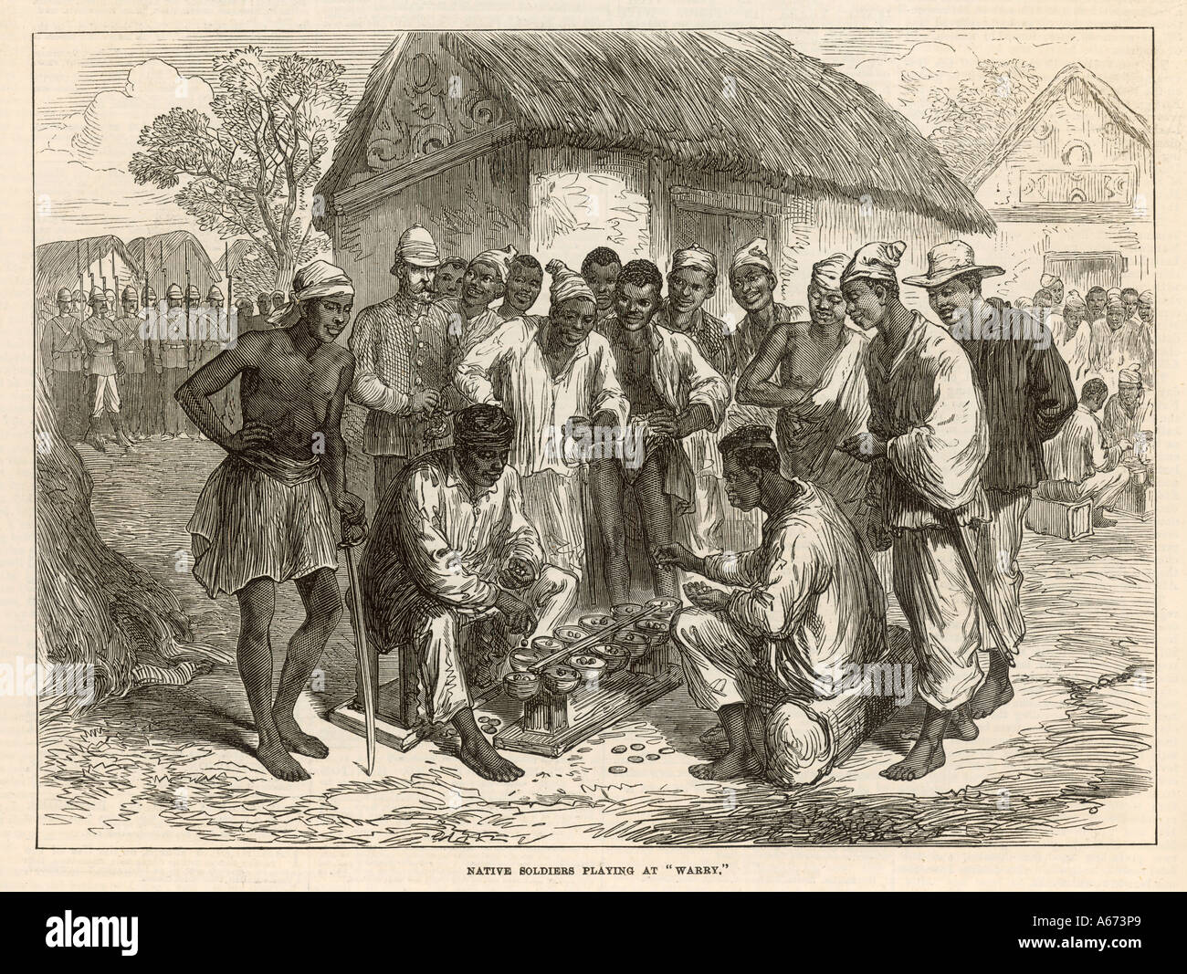 West African Game Warry Stock Photo - Alamy