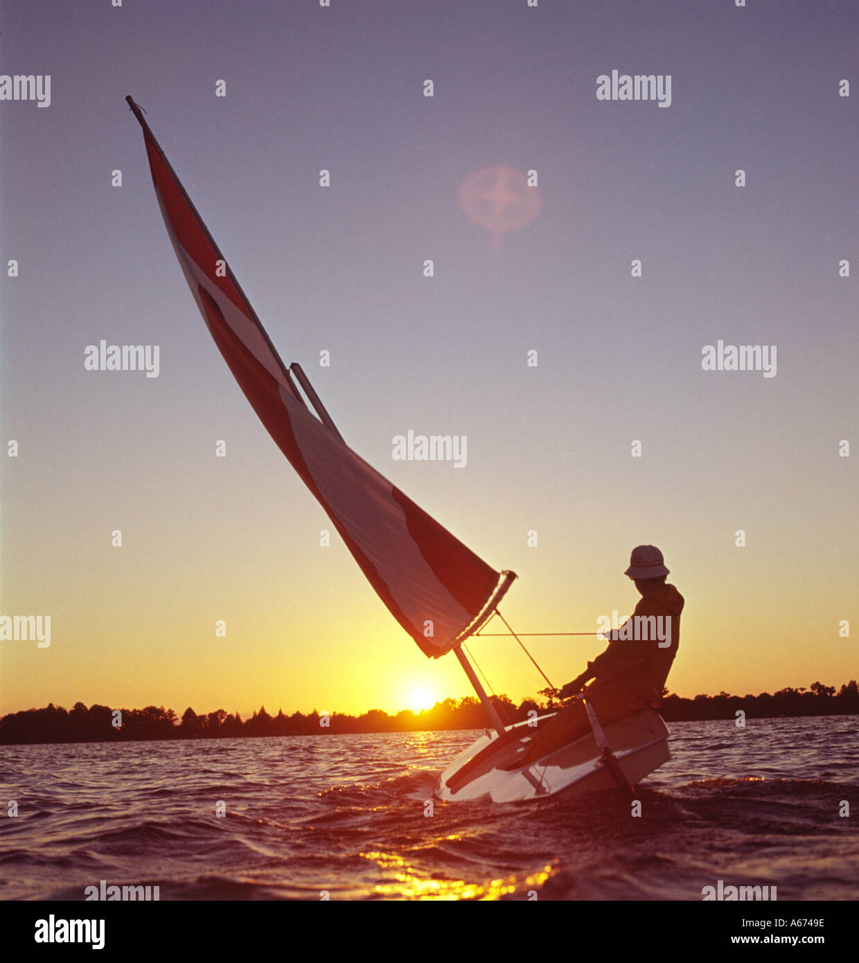 Boat sailing man hi-res stock photography and images - Alamy