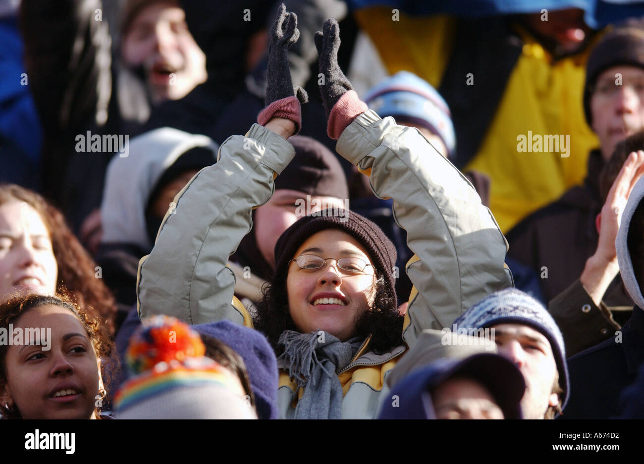 American college football stadium fans hi-res stock photography and ...