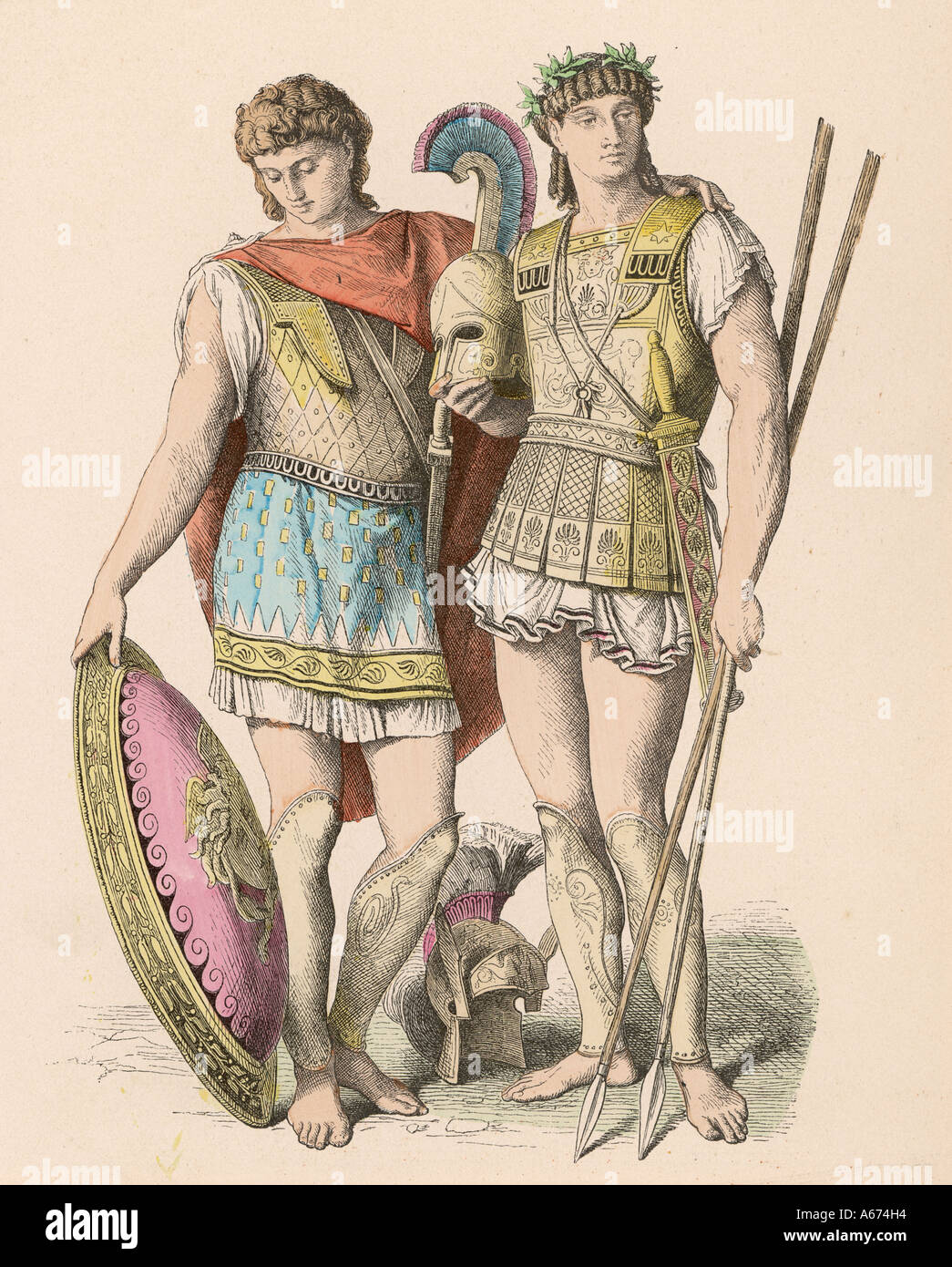 Greek Warrior Painting