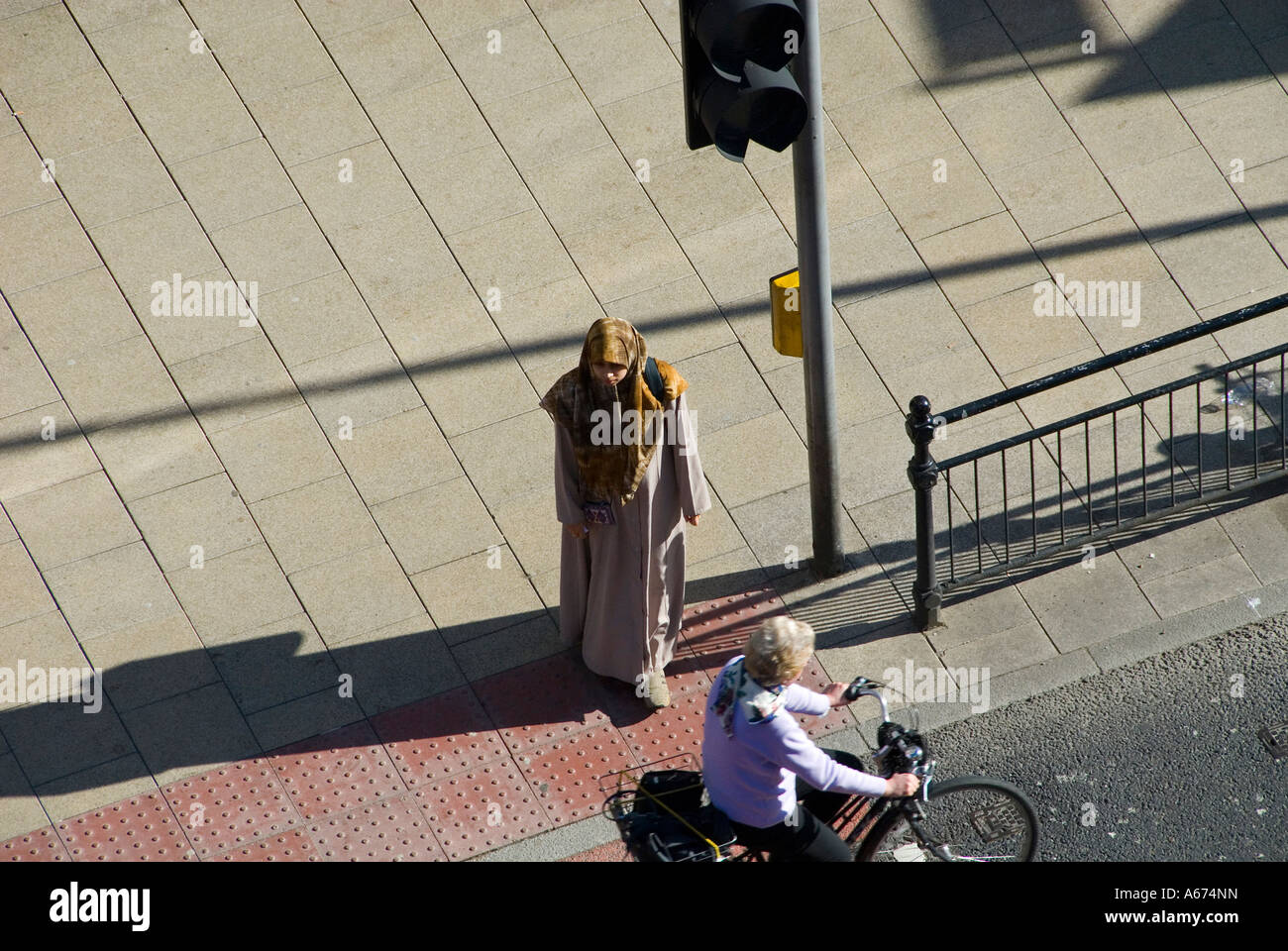 Ariel view of street Stock Photo - Alamy