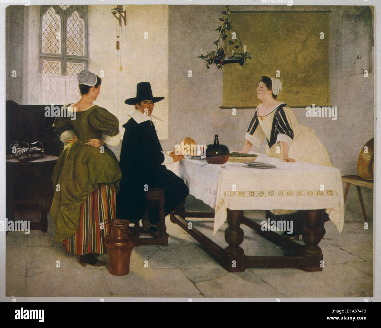 Between Two Fires 17c Stock Photo - Alamy