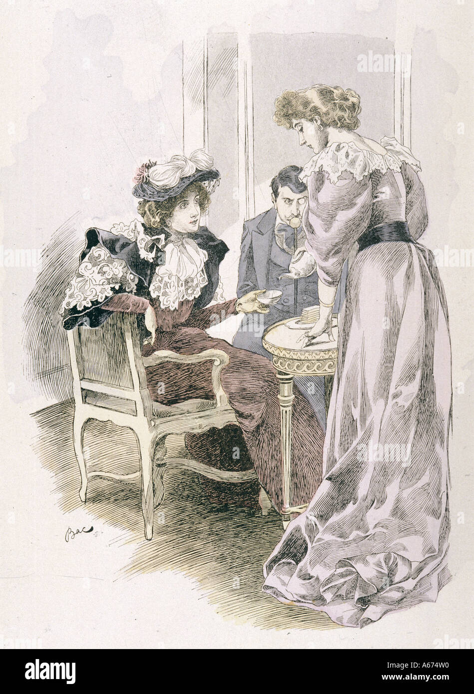 French Afternoon Tea Stock Photo - Alamy