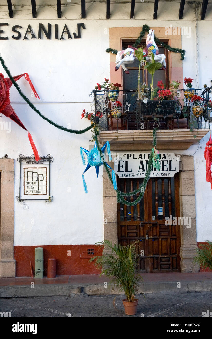 plaza borda - silver museum - main square of taxco - mexico Stock Photo ...