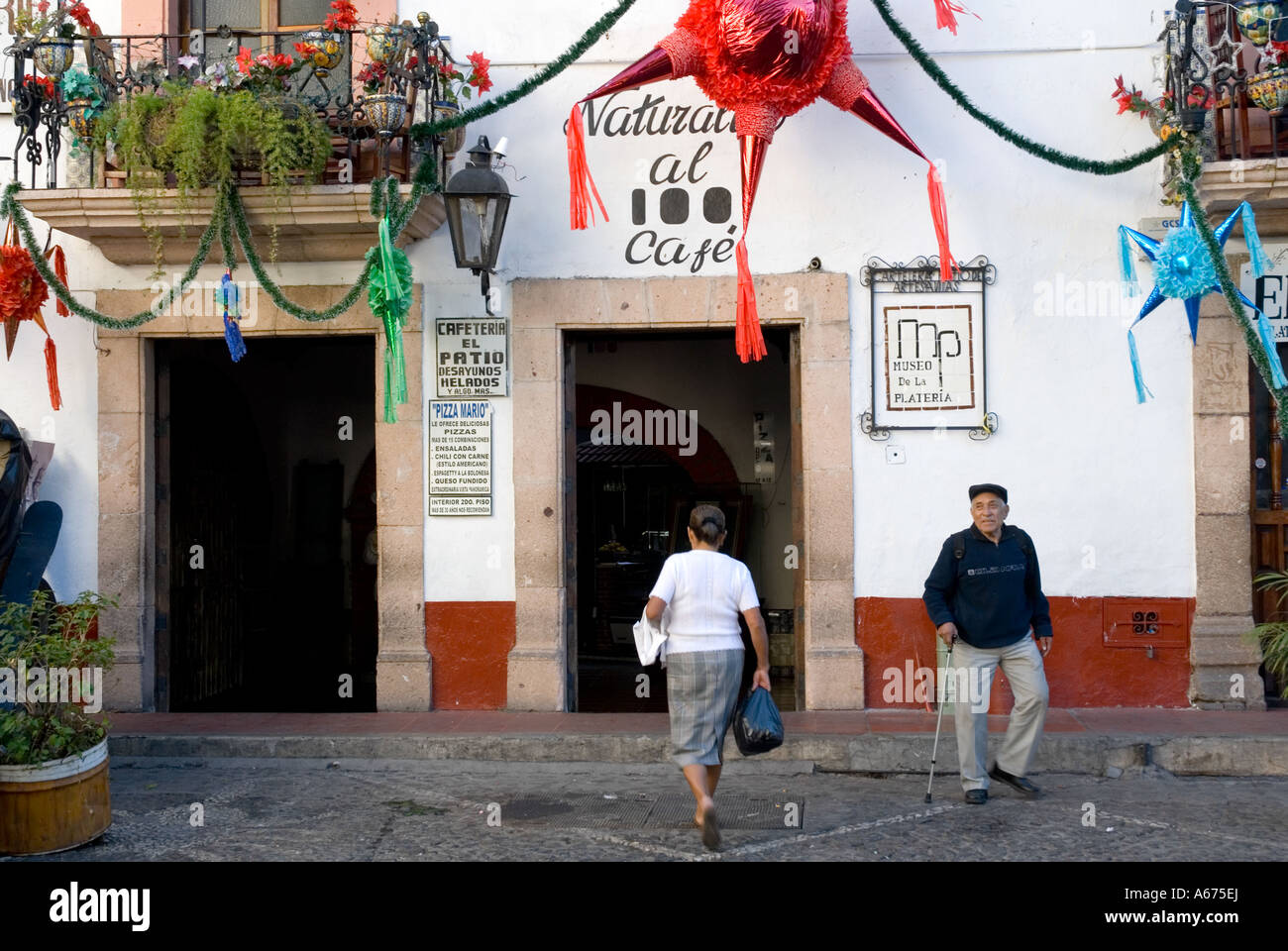 plaza borda - silver museum - main square of taxco - mexico Stock Photo ...