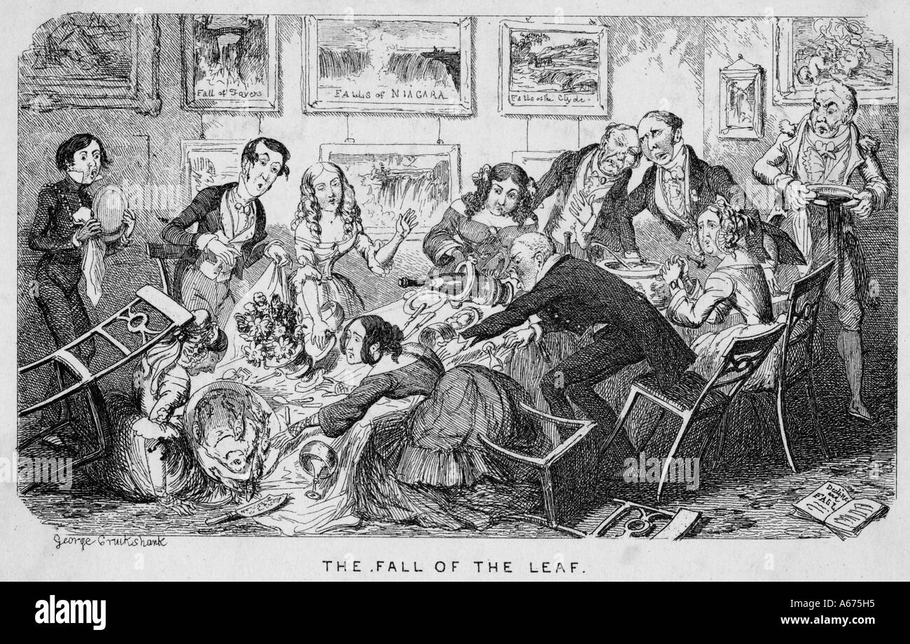 Dinner Table Collapses Stock Photo - Alamy