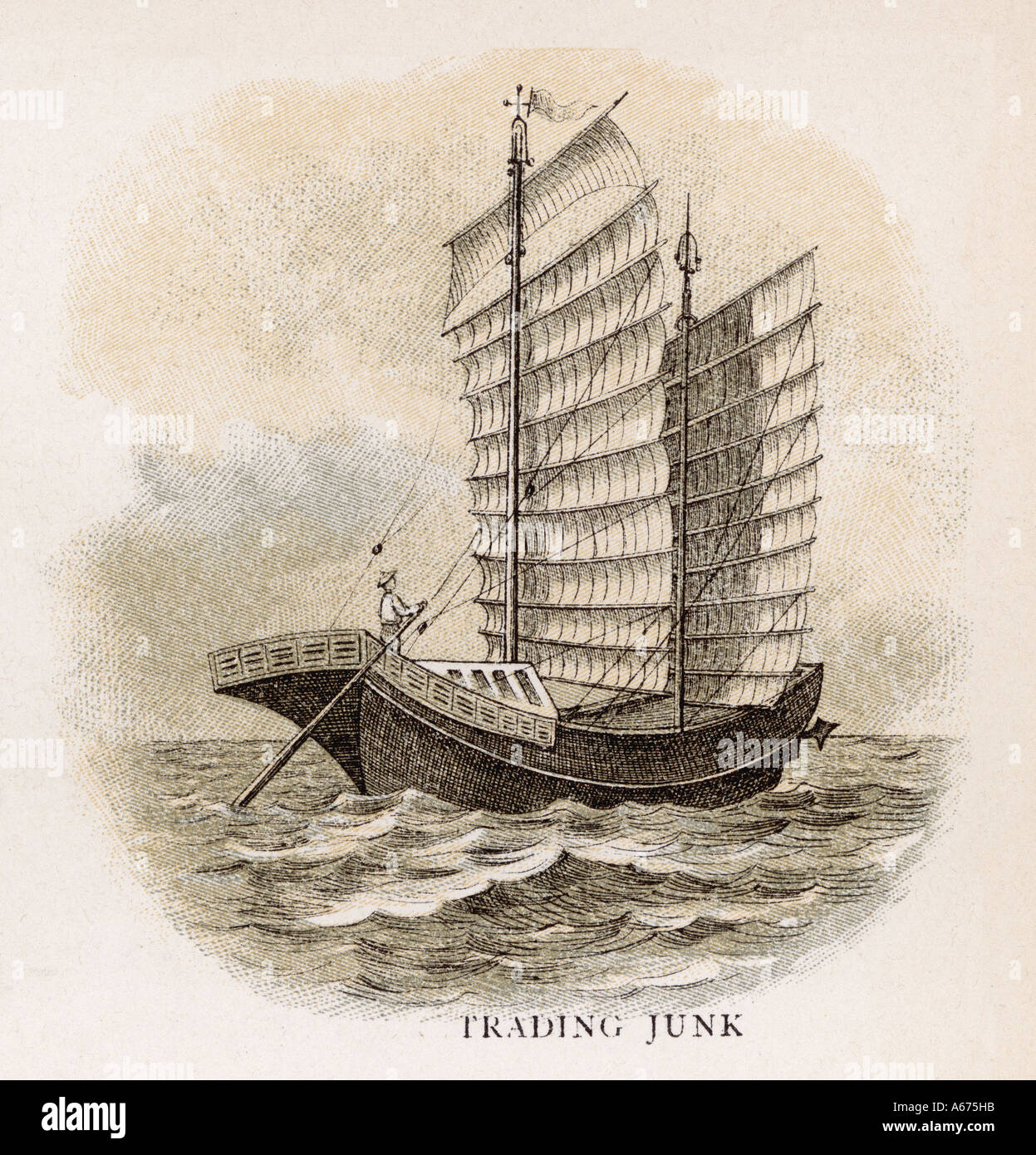 Chinese Trading Junk Stock Photo - Alamy