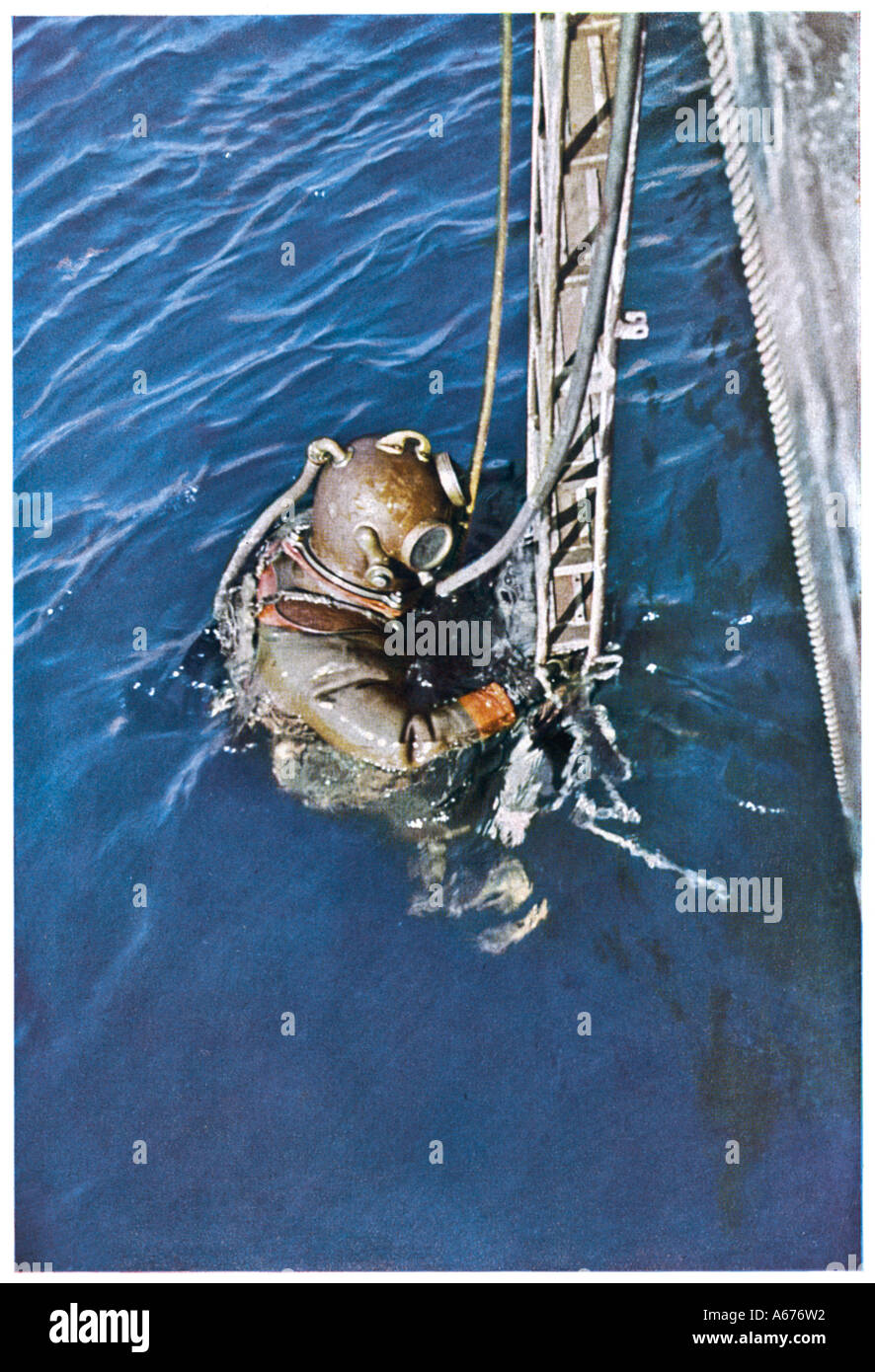 German Diver Goes Down Stock Photo - Alamy