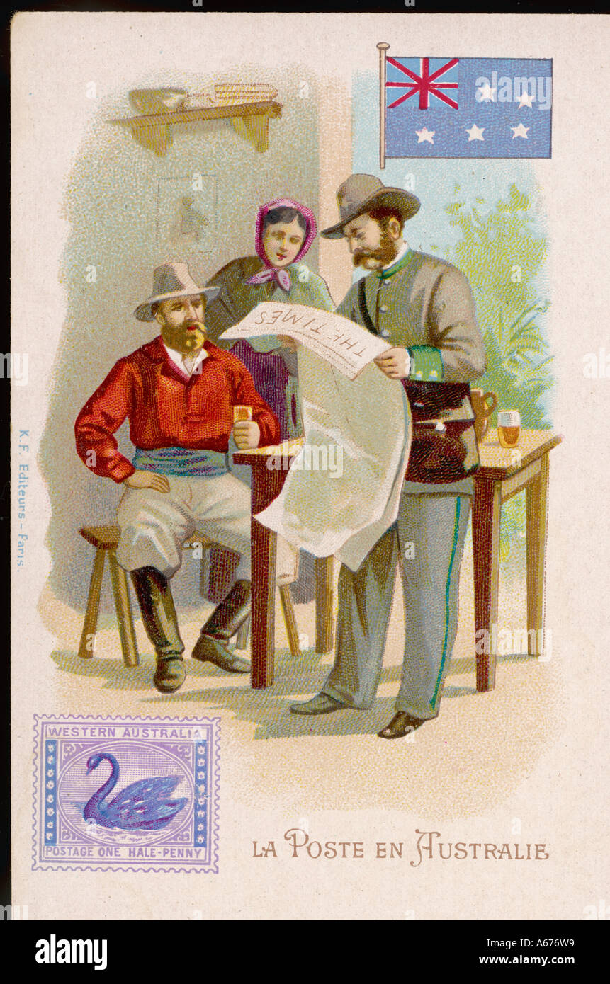 Social Australia Postman Stock Photo - Alamy