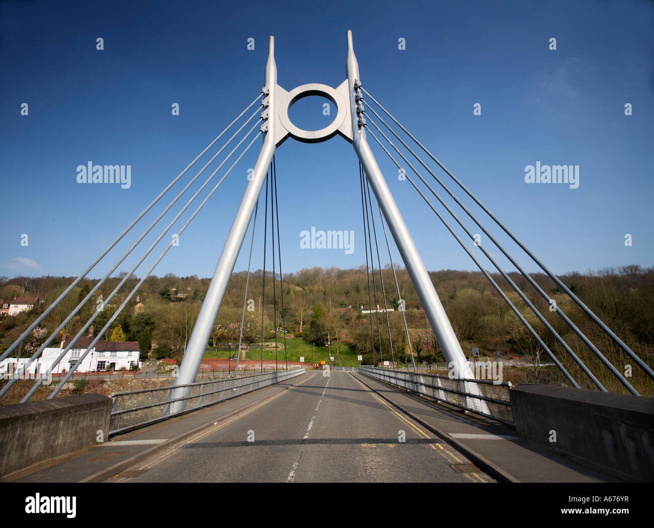 Jackfield Bridge Ironbridge Gorge Telford England UK Stock Photo - Alamy