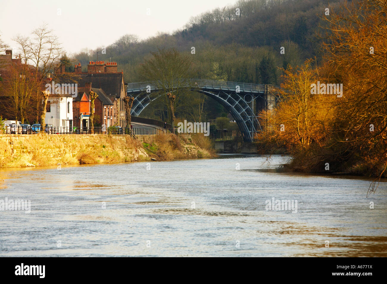 Ironbridge Gorge Bridge Shropshire England UK Stock Photo - Alamy