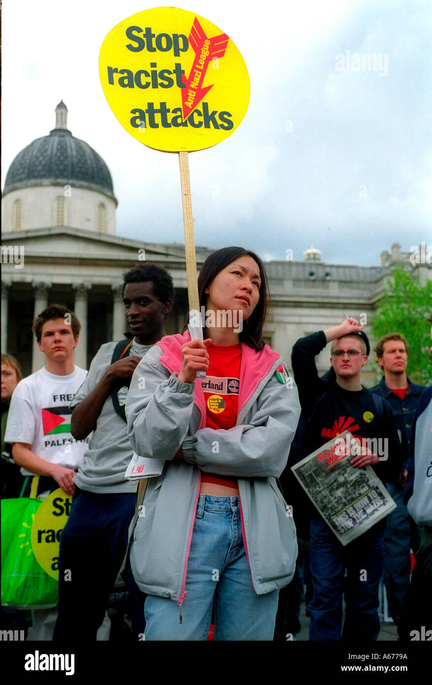 Anti racist protest placard hi-res stock photography and images - Alamy