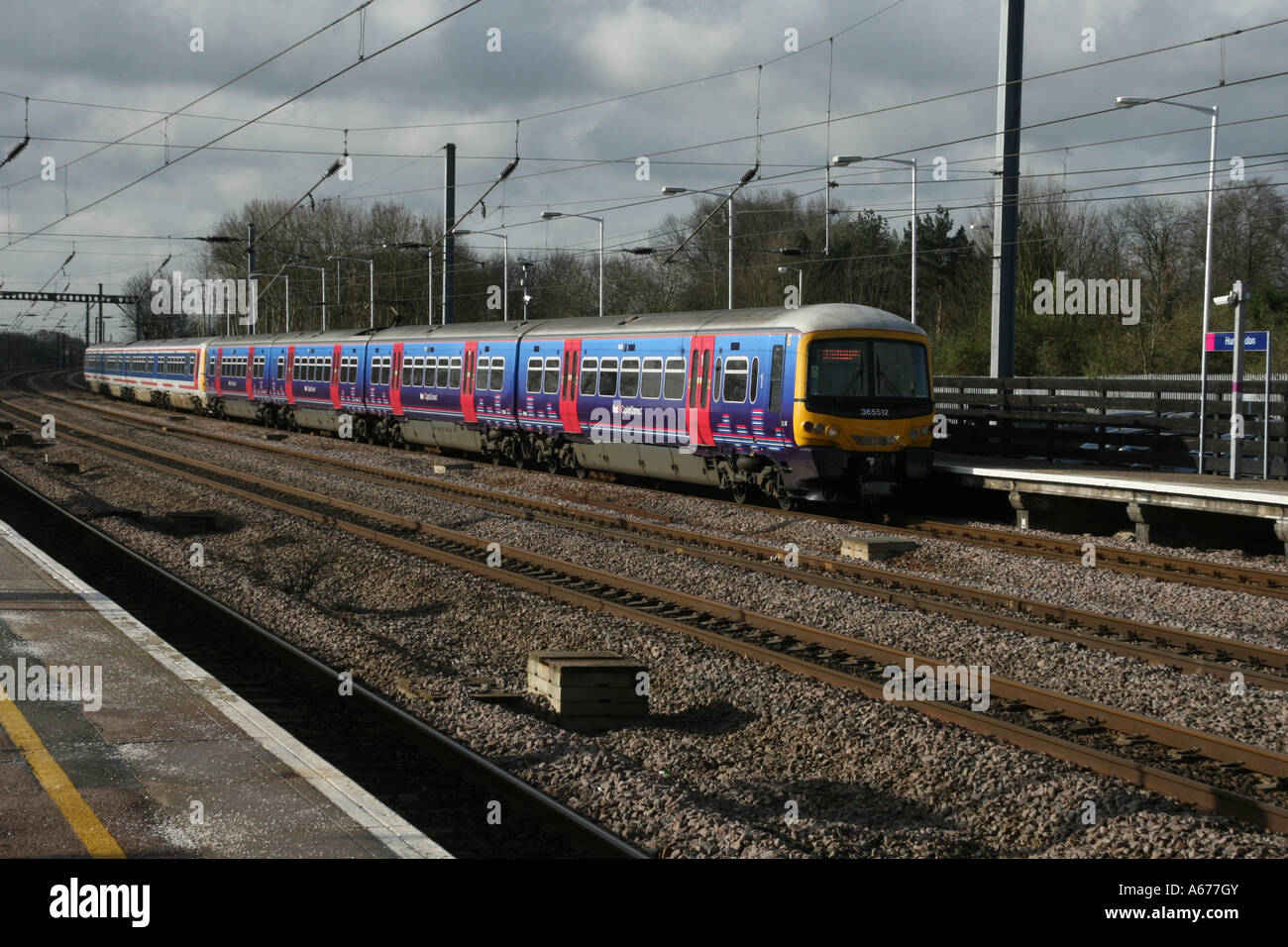 First Capital Connect Commuter Train at Huntingdon Station Stock Photo ...