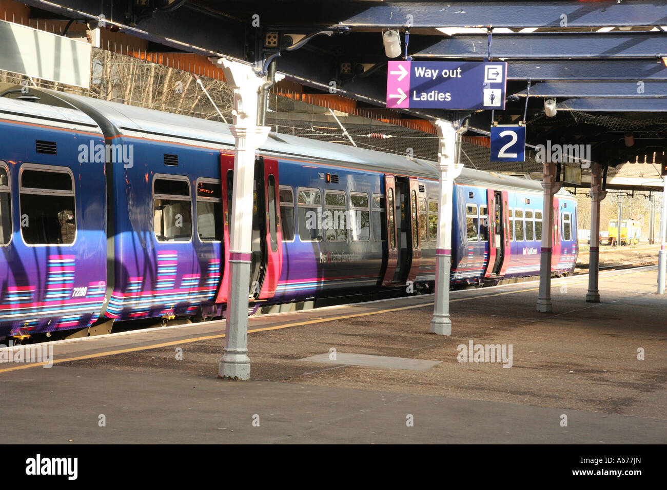 First Capital Connect Commuter Train at Huntingdon Station Stock Photo ...