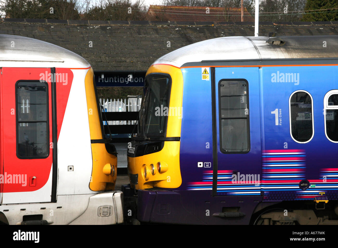 First Capital Connect Commuter Train at Huntingdon Station Stock Photo ...