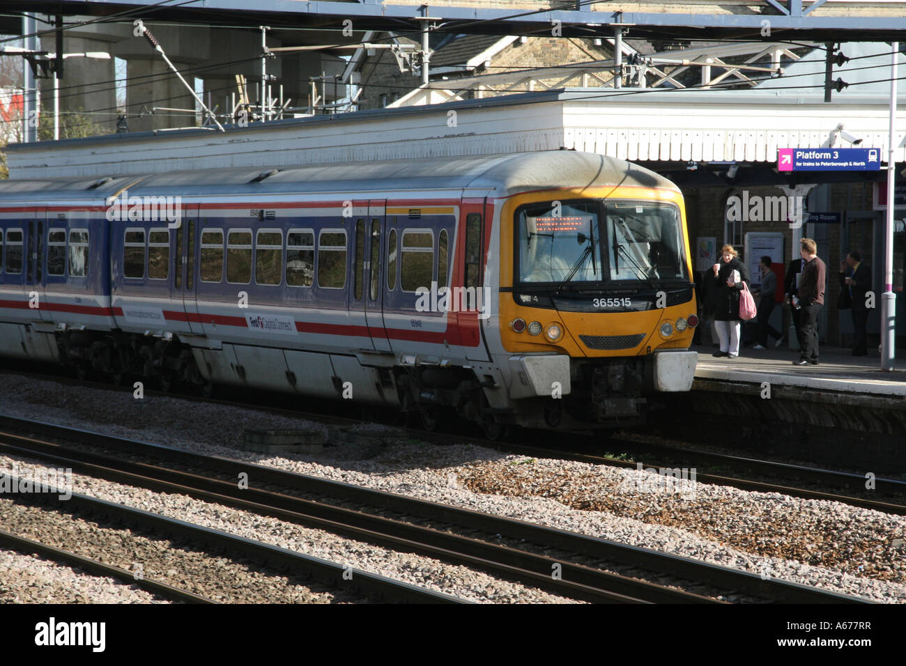 First Capital Connect Commuter Train at Huntingdon Station Stock Photo ...