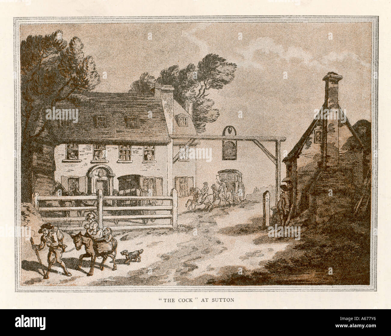 Coach At Sutton Stock Photo - Alamy