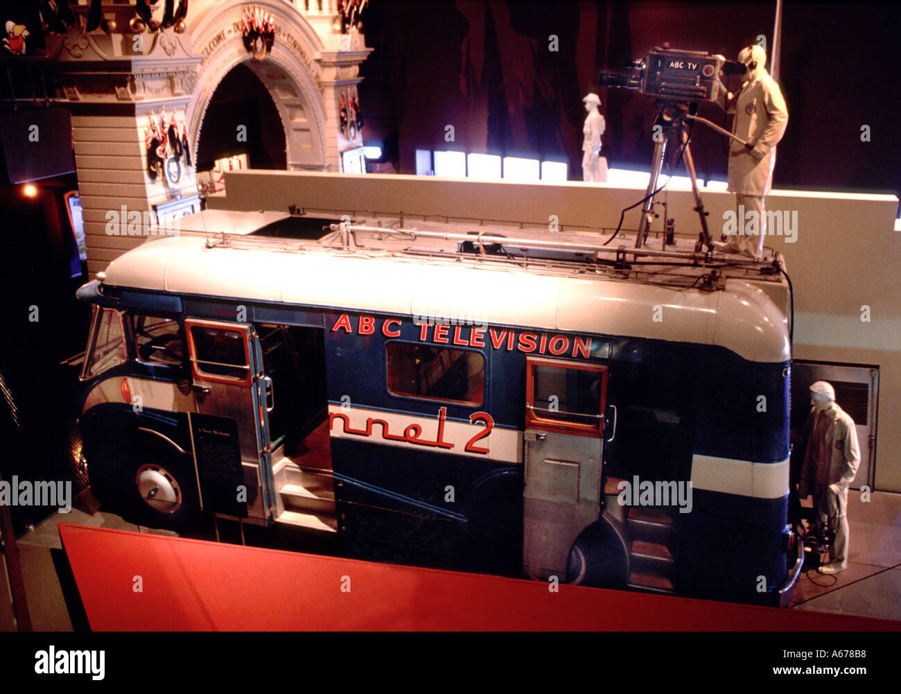 1956 ABC Television scanner with three Pye cameras which shot Melbourne ...
