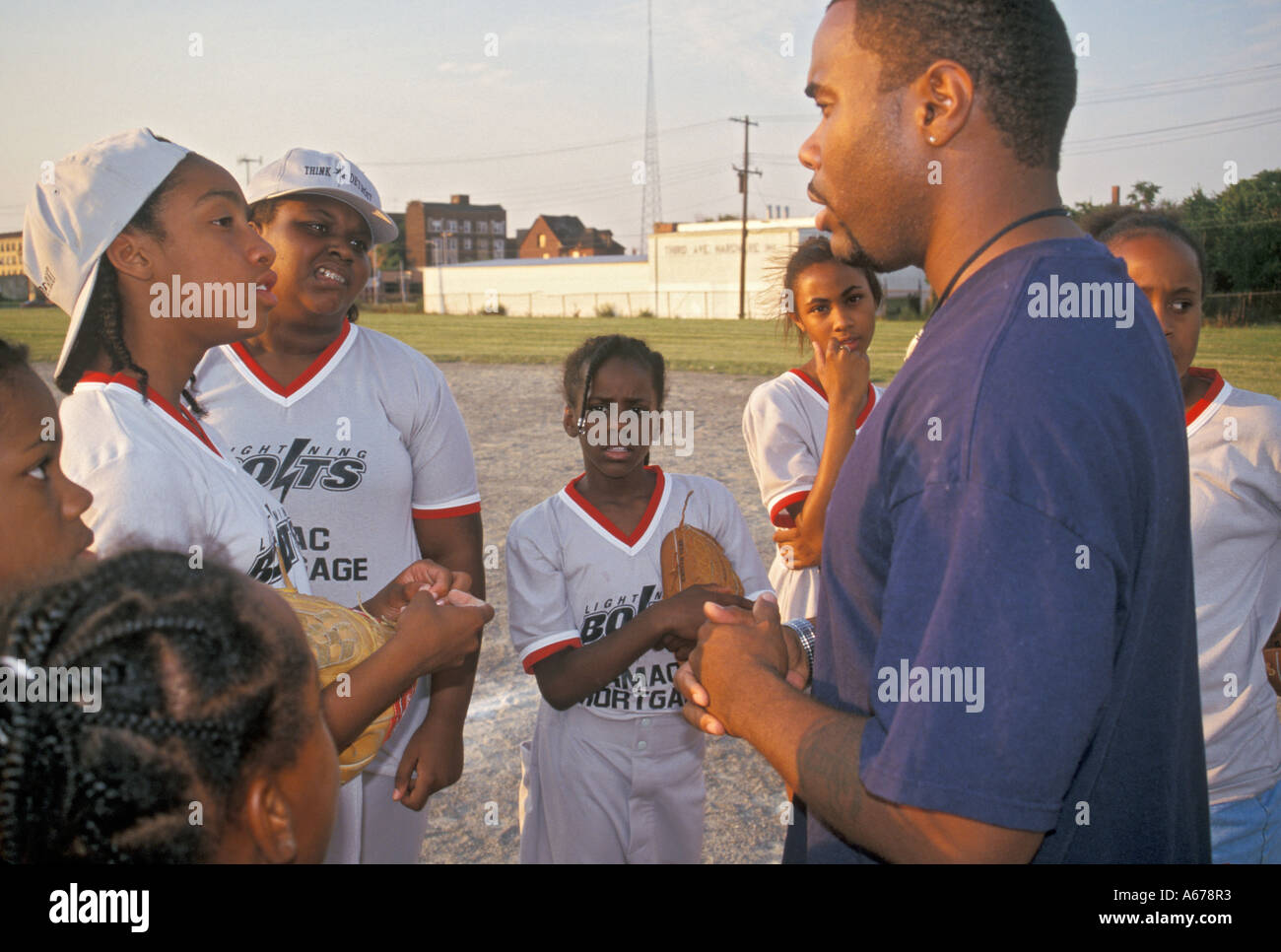 Girls Softball Team Stock Photo - Alamy