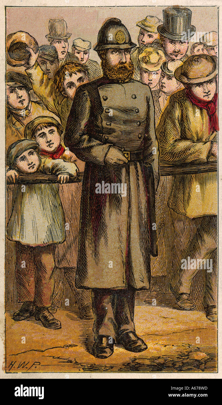 A Policeman 1870 Stock Photo - Alamy