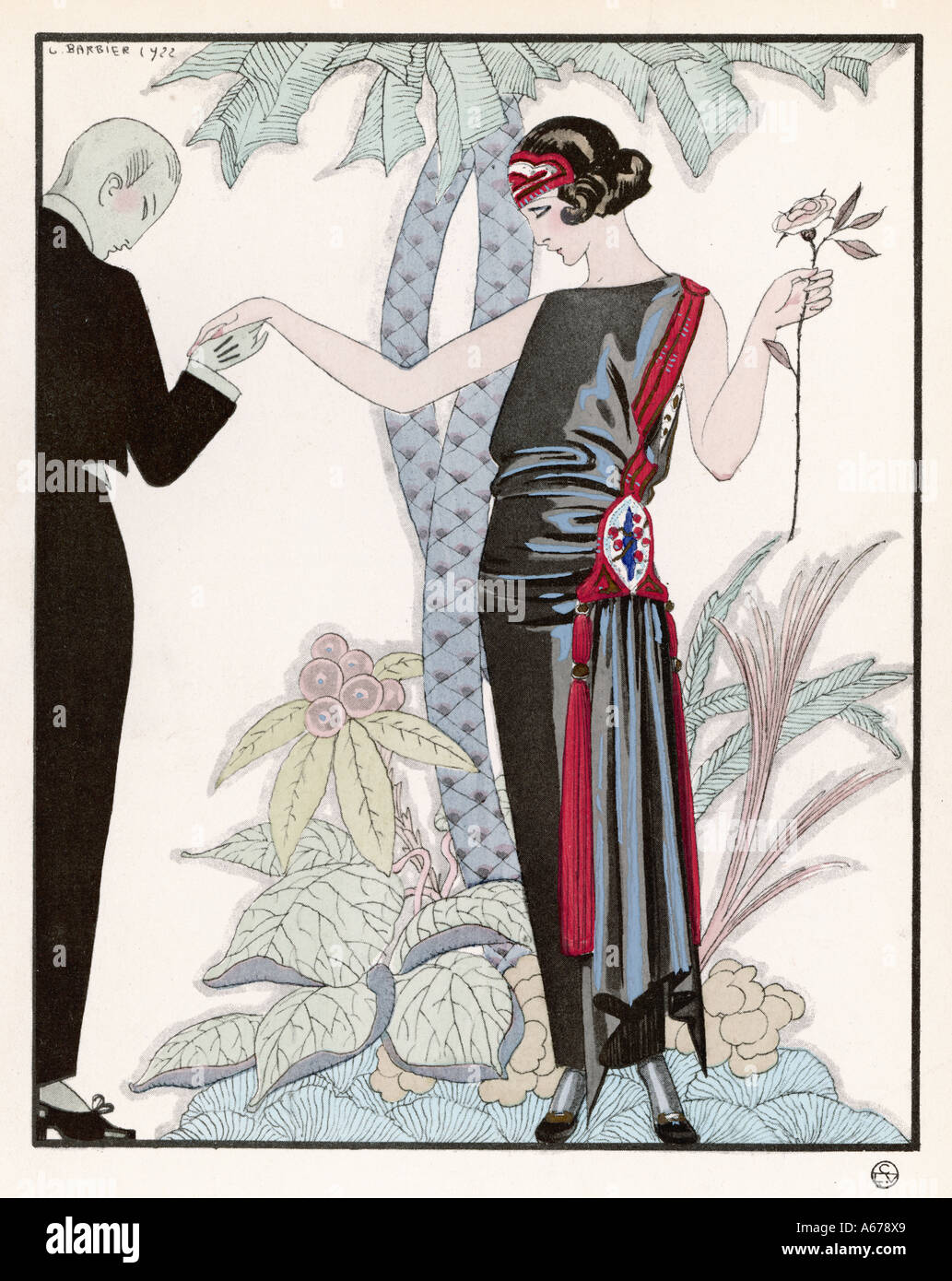 Evening Dress 1922 Stock Photo - Alamy