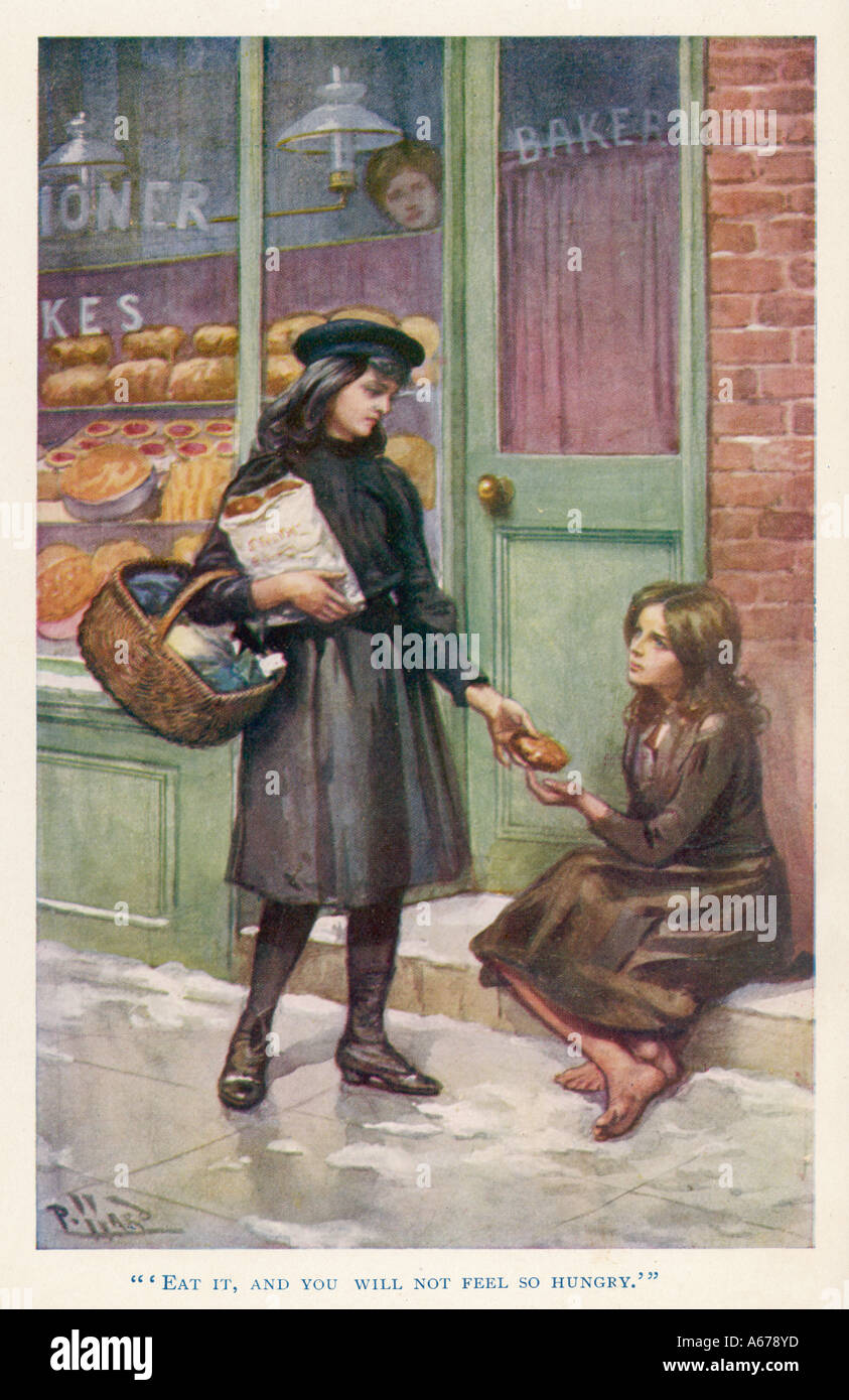 Poor girl barefoot hi-res stock photography and images - Alamy