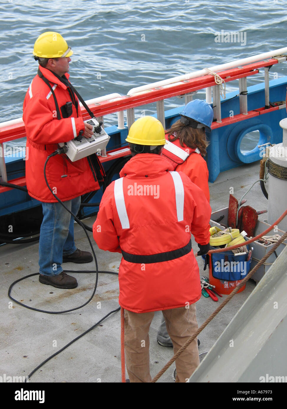 Control Operator wearing appropriate Safety Clothing Stock Photo - Alamy