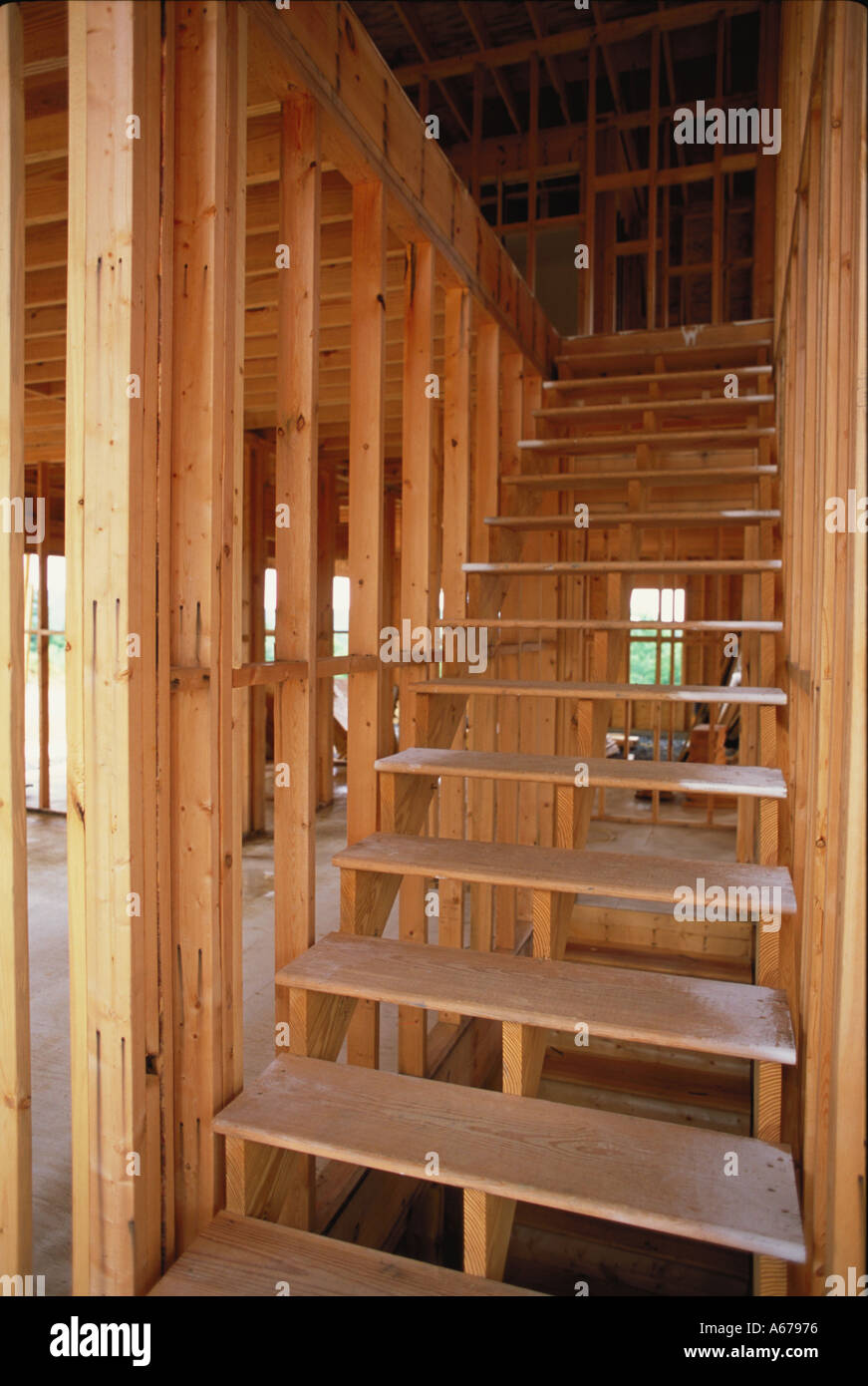 Residential Stair Construction Small Single Stairway Apartment