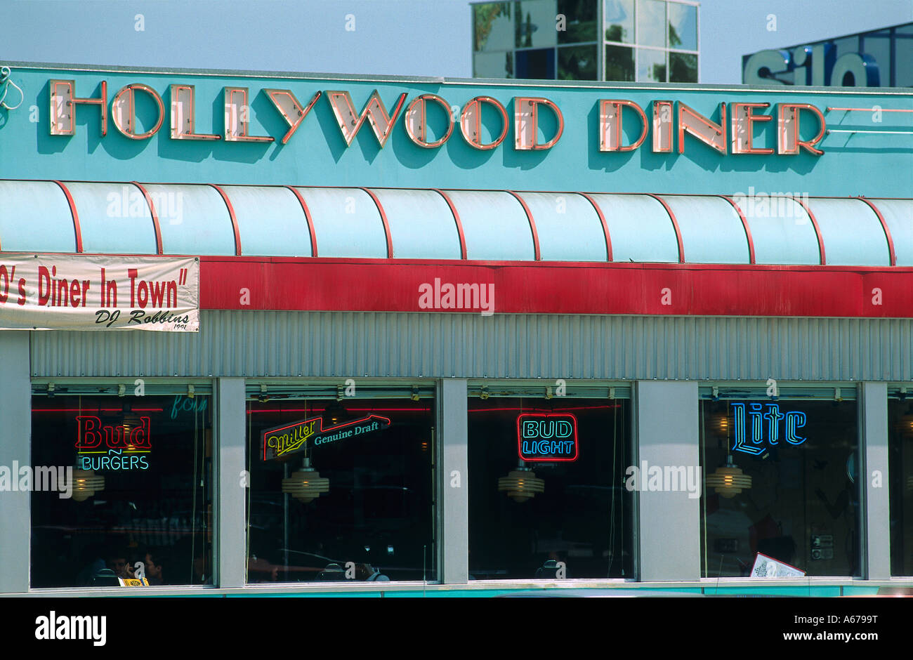 Hollywood diner Los Angeles Stock Photo - Alamy