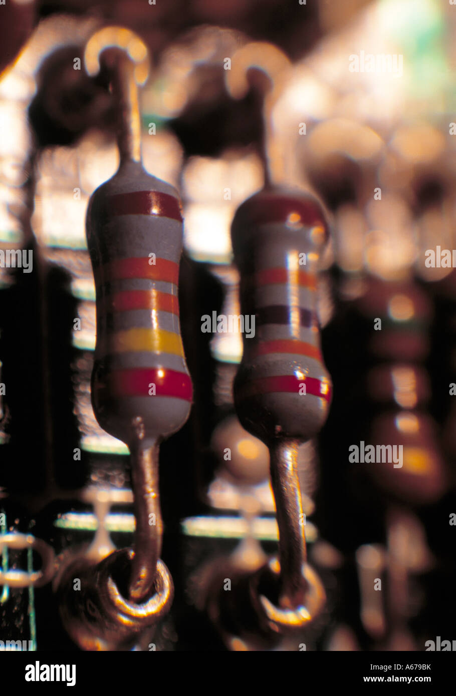 electrical component on circuit board Stock Photo - Alamy