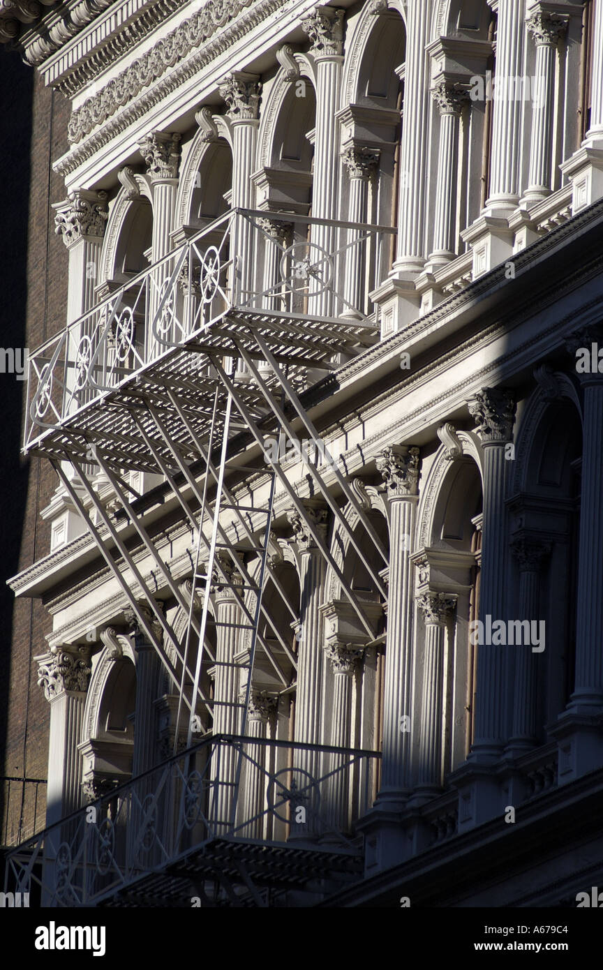 Soho façade NY Building Manhattan vertical Stock Photo - Alamy