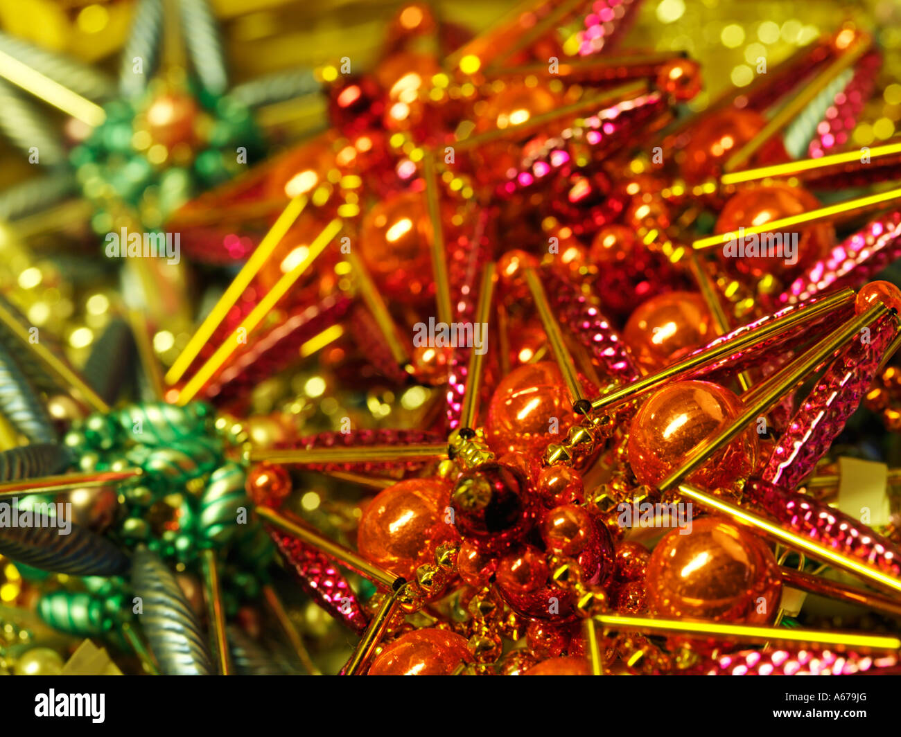 christmas decorations stars Stock Photo - Alamy
