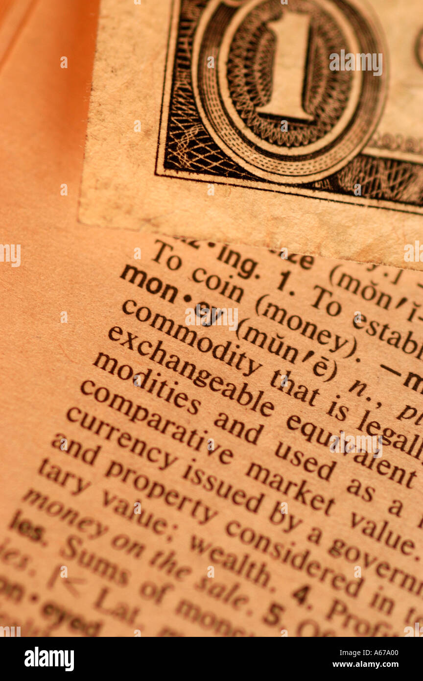 1 Dollar corner partial on writing sepia vertical Stock Photo - Alamy
