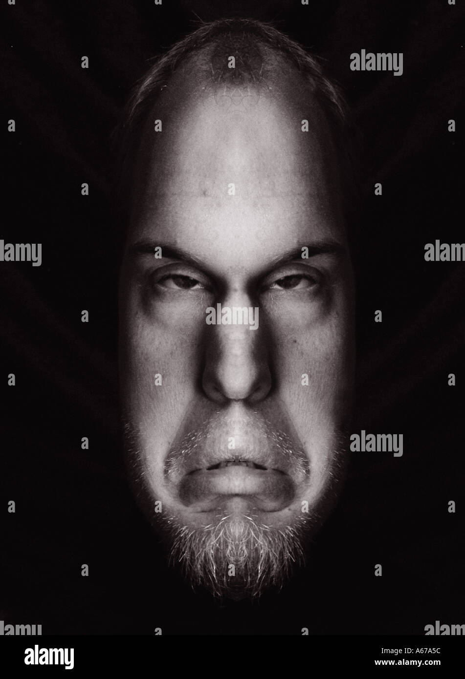 Strange sad face Stock Photo - Alamy