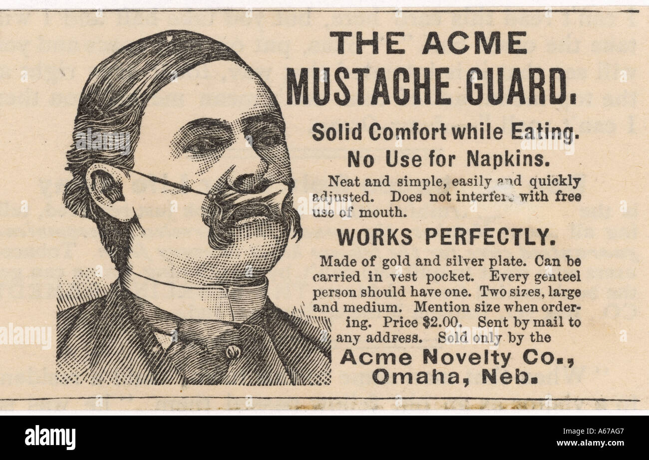 Acme Moustache Guard Stock Photo - Alamy