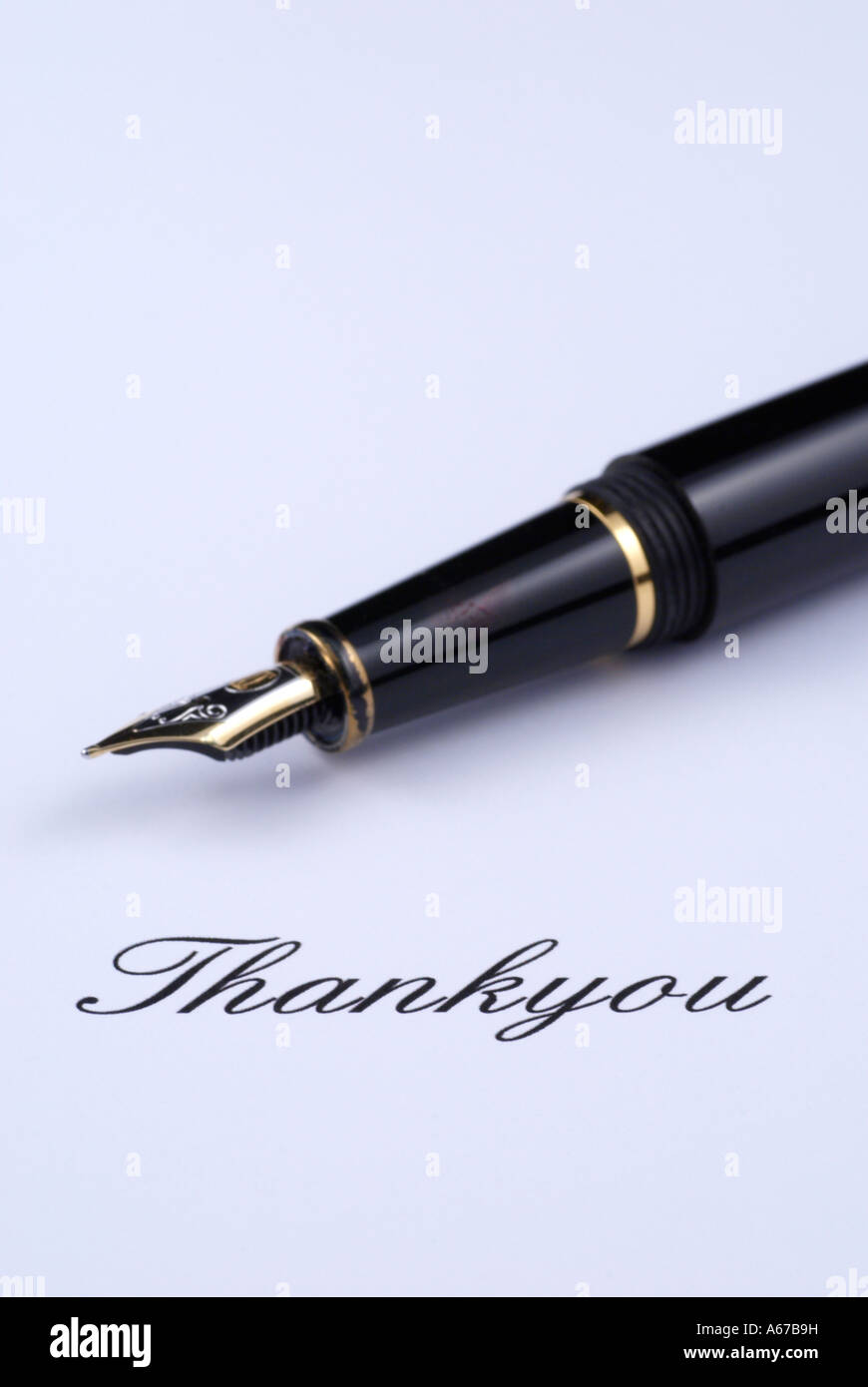Thankyou A hand written message reading Thankyou and the pen that wrote ...