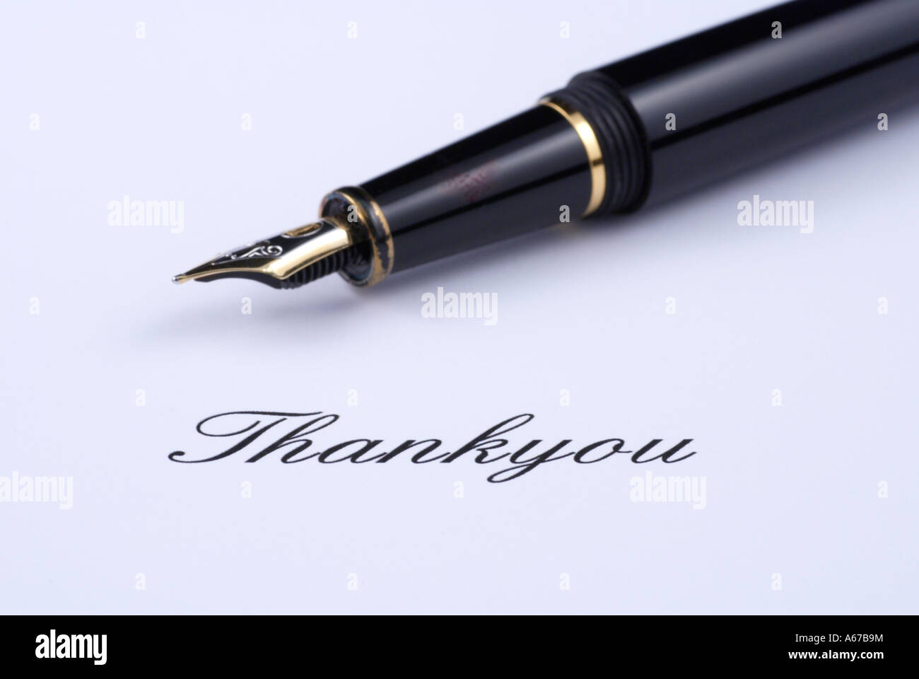 Fountain pen ink thank you hi-res stock photography and images - Alamy