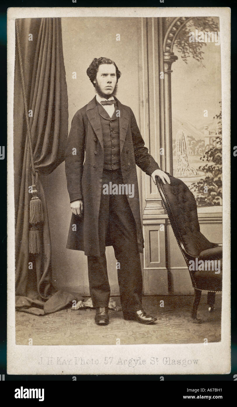 Male Type Dour Scot 1870 Stock Photo - Alamy
