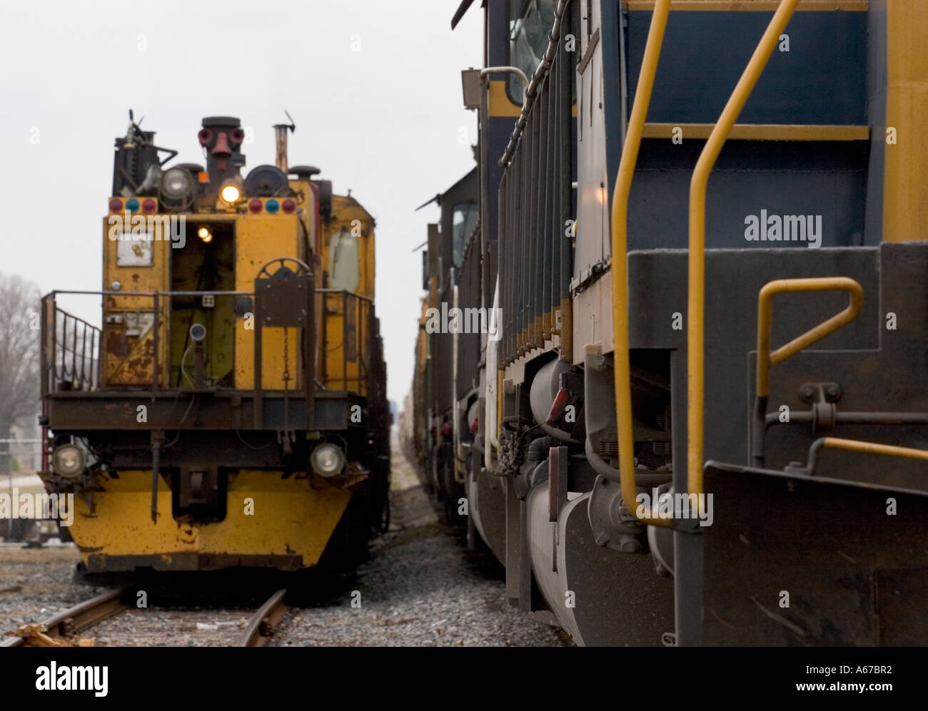 Side view of diesel electric locomotive Stock Photo - Alamy