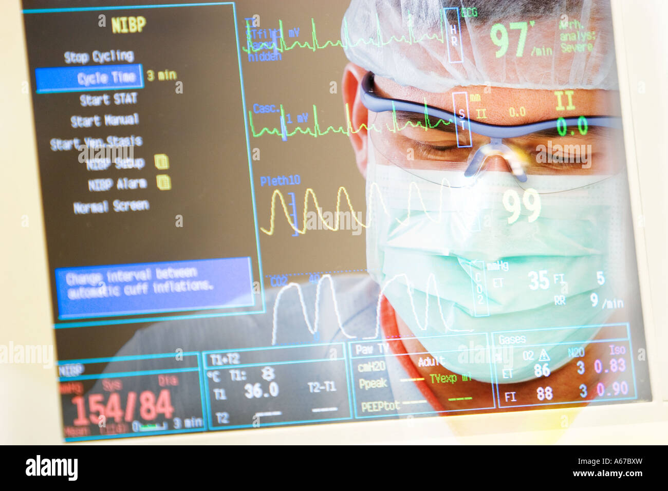Heart monitoring montage hi-res stock photography and images - Alamy
